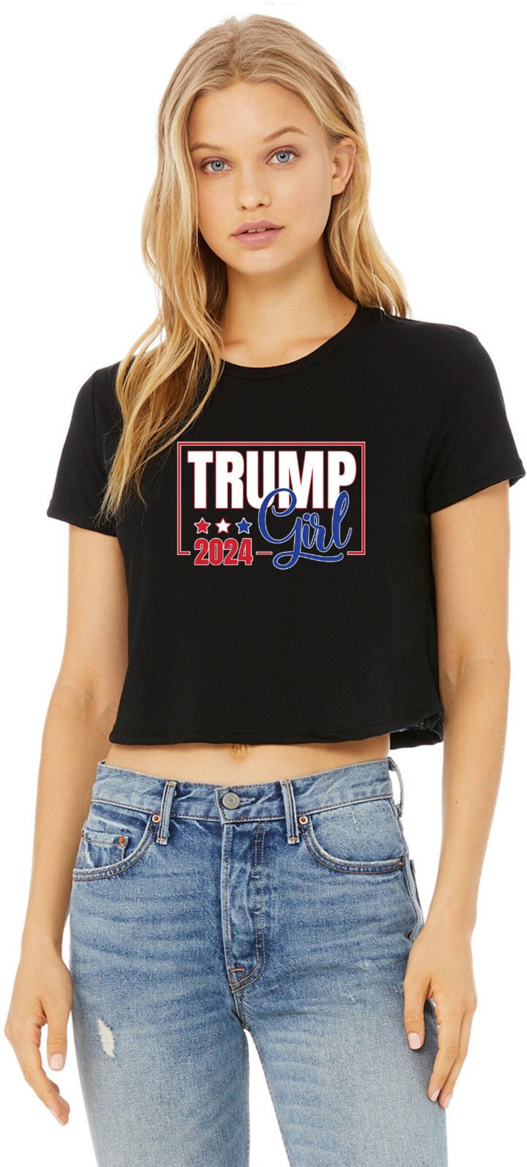 2024 Donald Trump Girl Womens Festival Cali Crop Tee 26509ED4-N5080 - Etsy