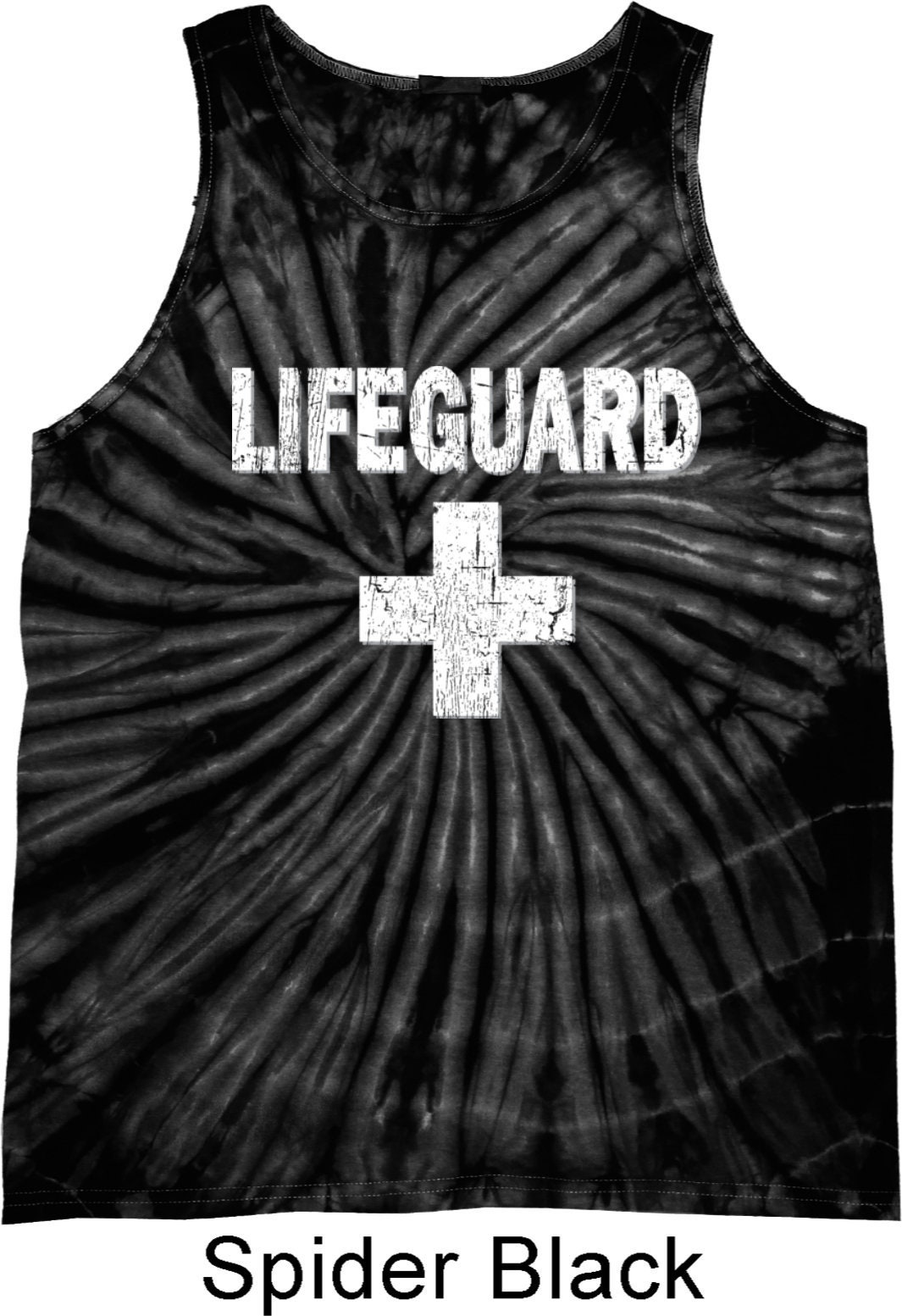 Distressed Lifeguard Adult Tie Dye Tank Top DLIFEGUARD-3500 - Etsy