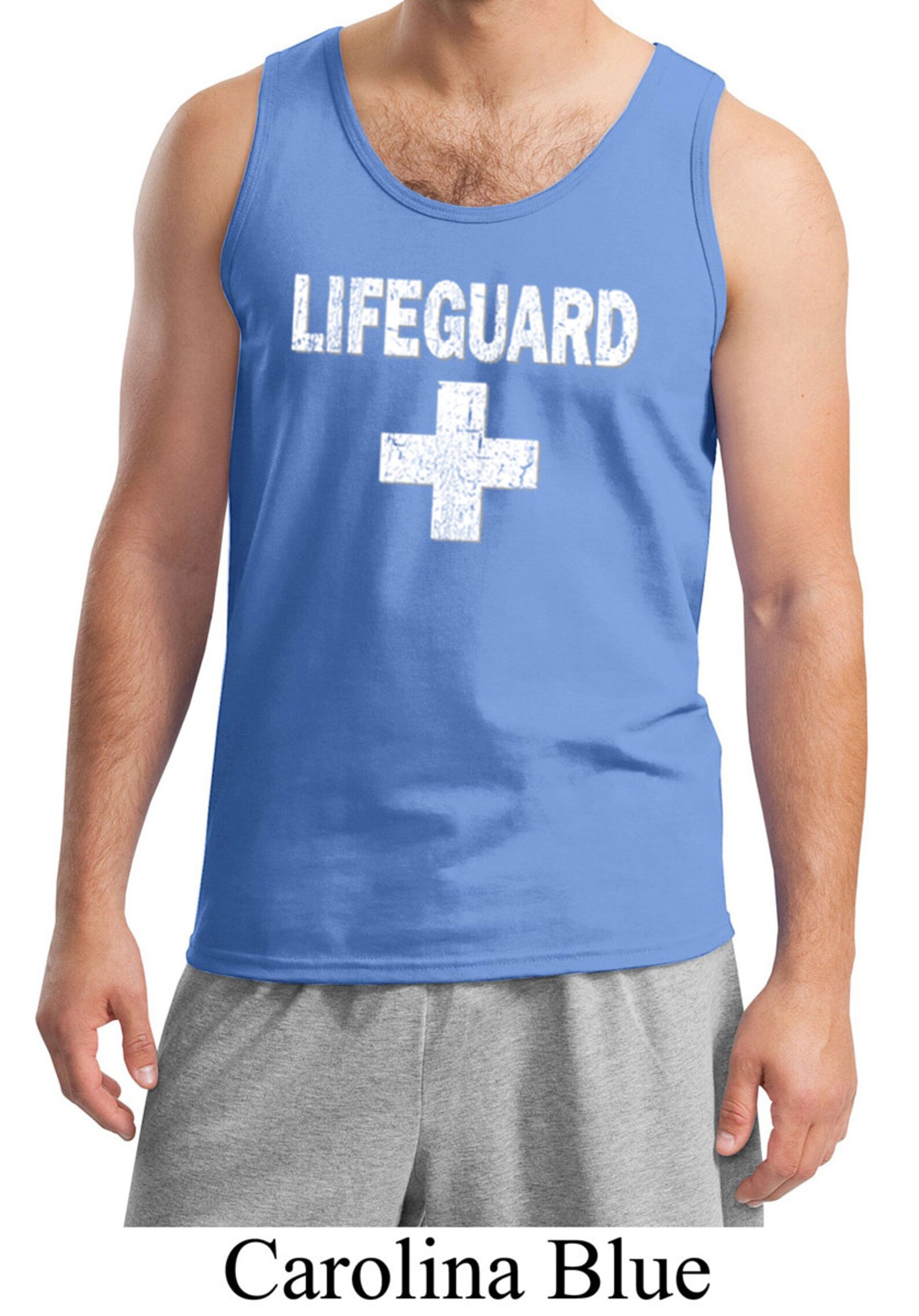 Men's Distressed Lifeguard Tank Top - Etsy
