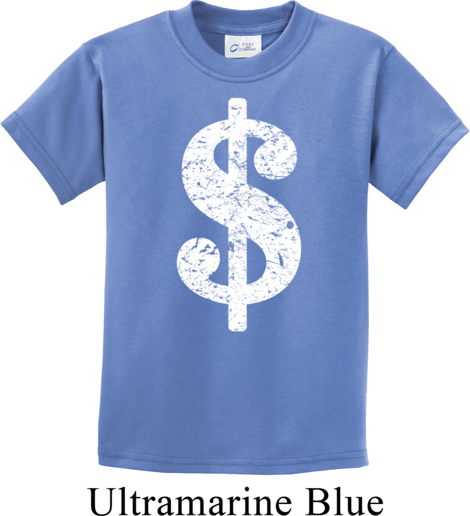 Kid's Distressed Dollar Sign T-shirt DOLLAR-PC61Y - Etsy