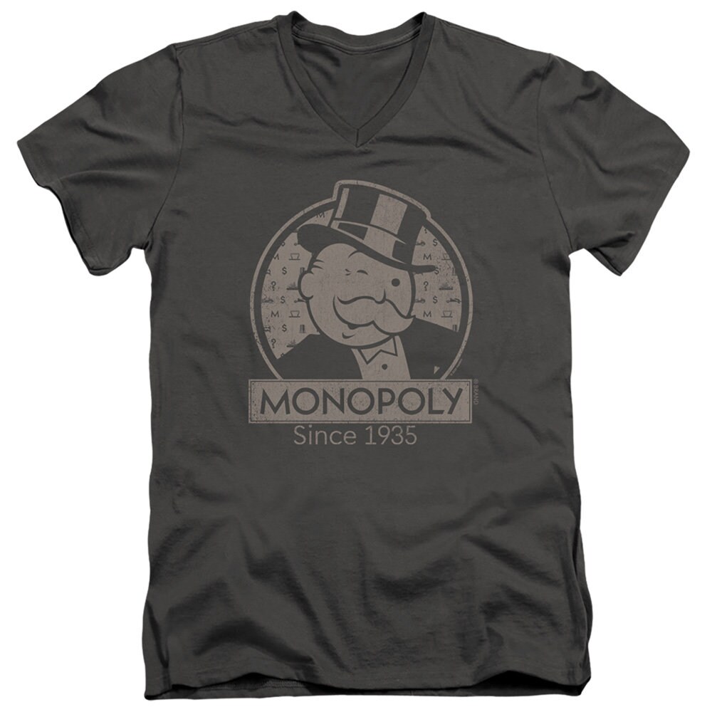 Monopoly 85th Anniversary Wink Charcoal Shirts - Etsy