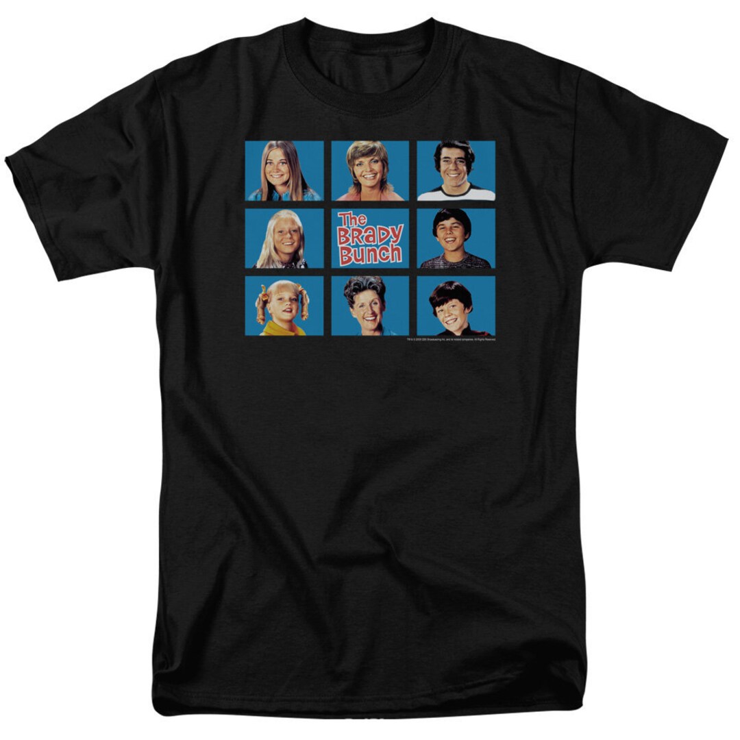 The Brady Bunch Family Framed Black Shirts - Etsy