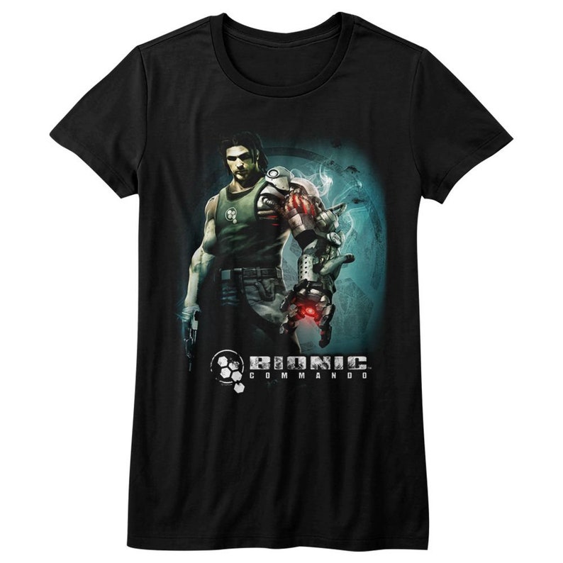Bionic Commando Steam Arm Adult Black Shirts | Etsy