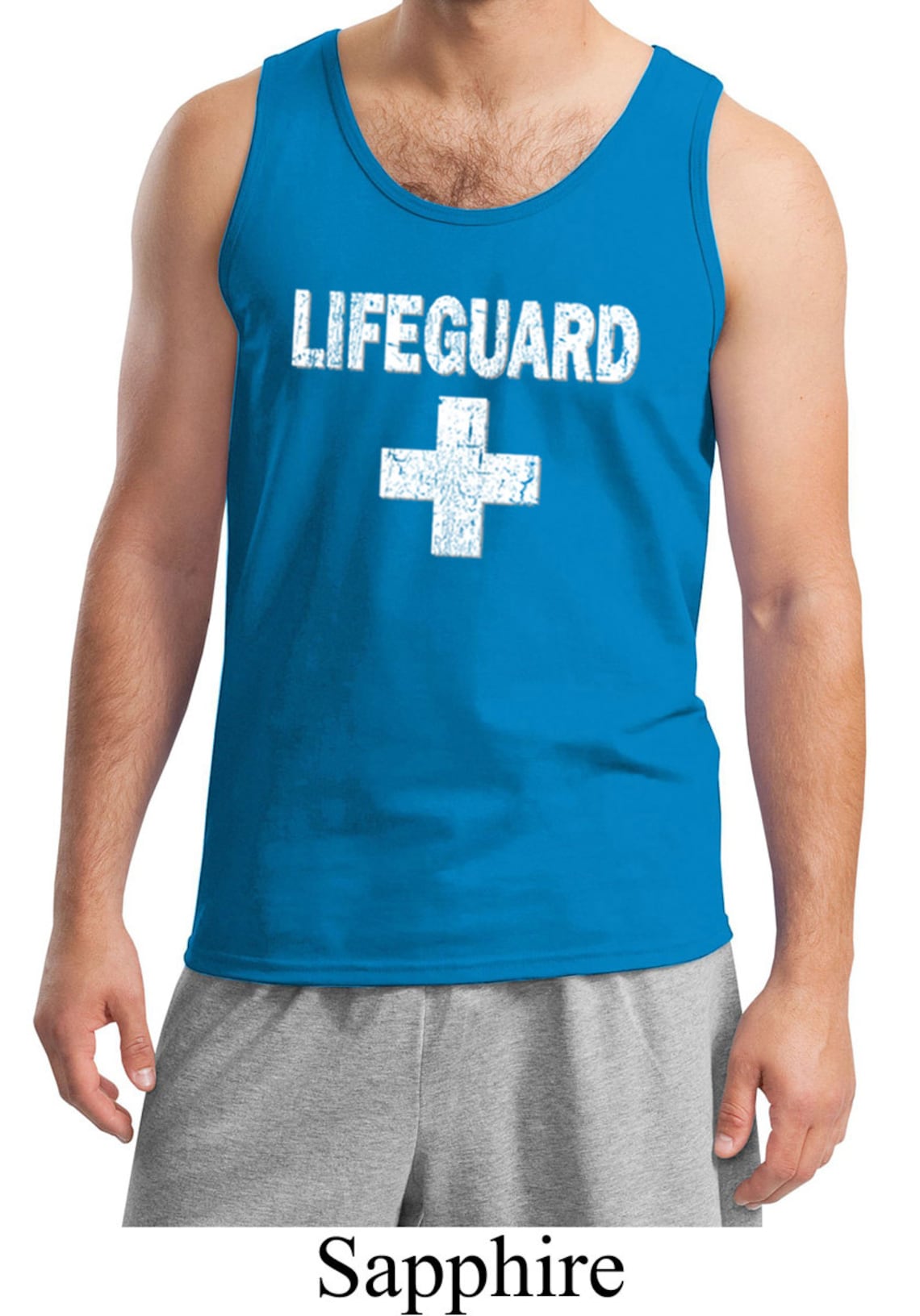 Men's Distressed Lifeguard Tank Top DISTRESSEDLIFEGUARD-2200 - Etsy