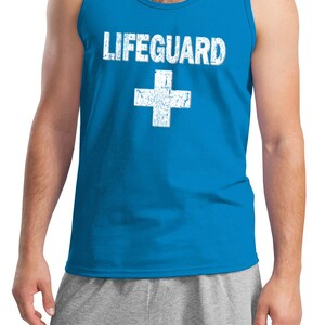 Men's Distressed Lifeguard Tank Top DISTRESSEDLIFEGUARD-2200 - Etsy