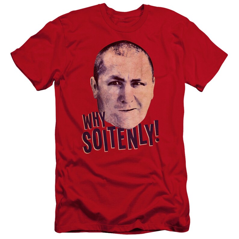 Three Stooges Curly Why Soitenly Red Shirts - Etsy
