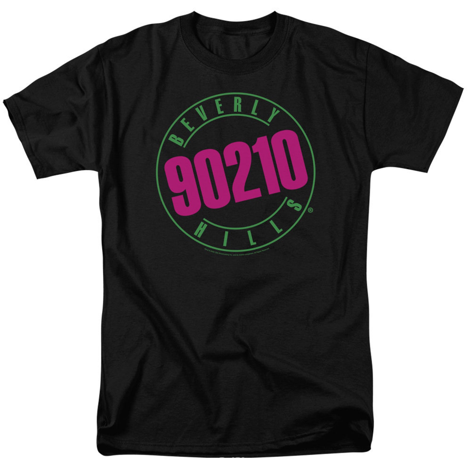 Beverly Hills 90210 Neon Logo Black Shirts - Etsy