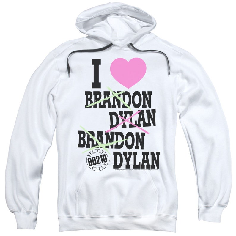 Beverly Hills 90210 I Love Brandon and Dylan White Shirts - Etsy