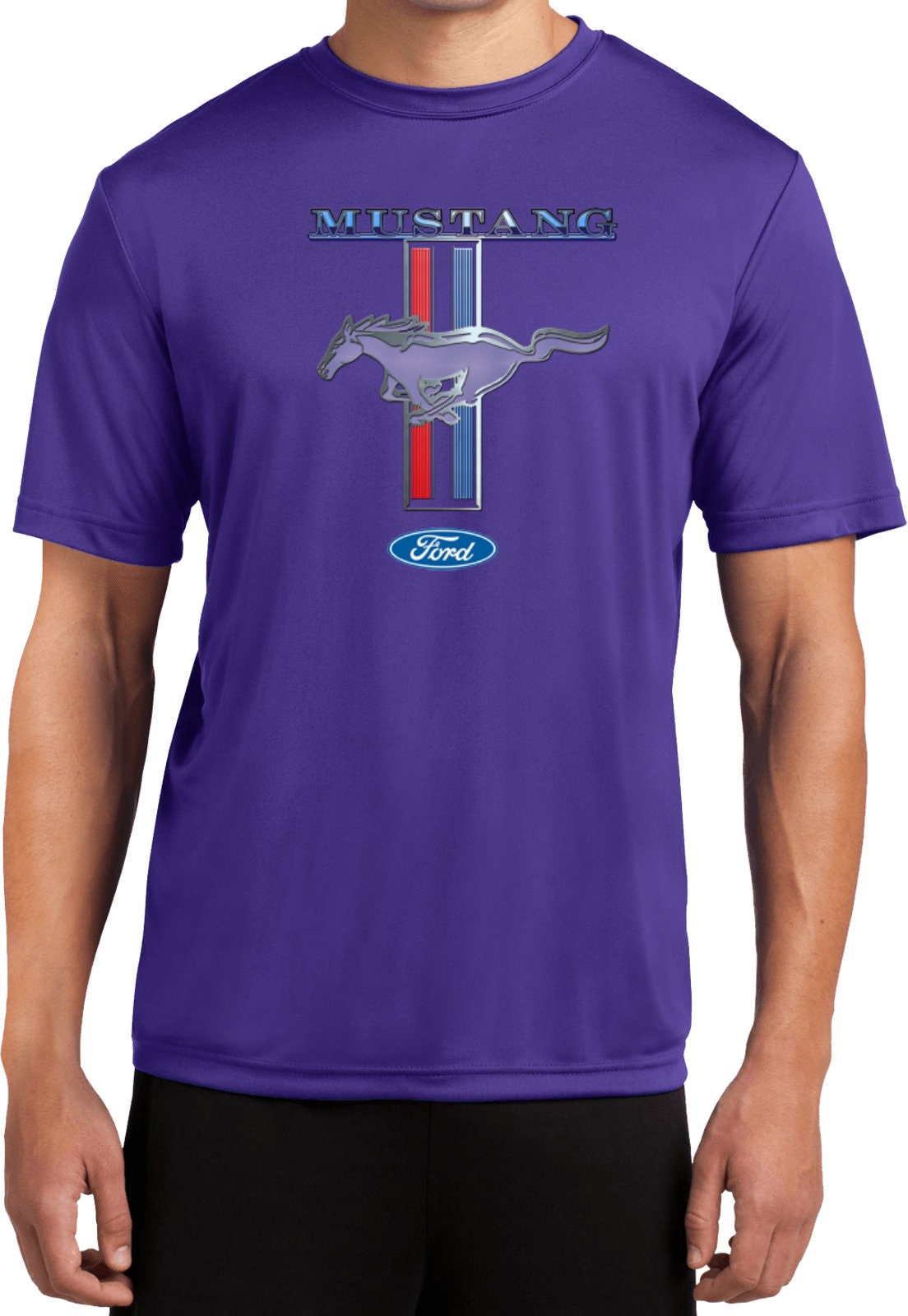 Ford Mustang Stripe Men's Moisture Wicking T-shirt-13732d1-st350 - Etsy