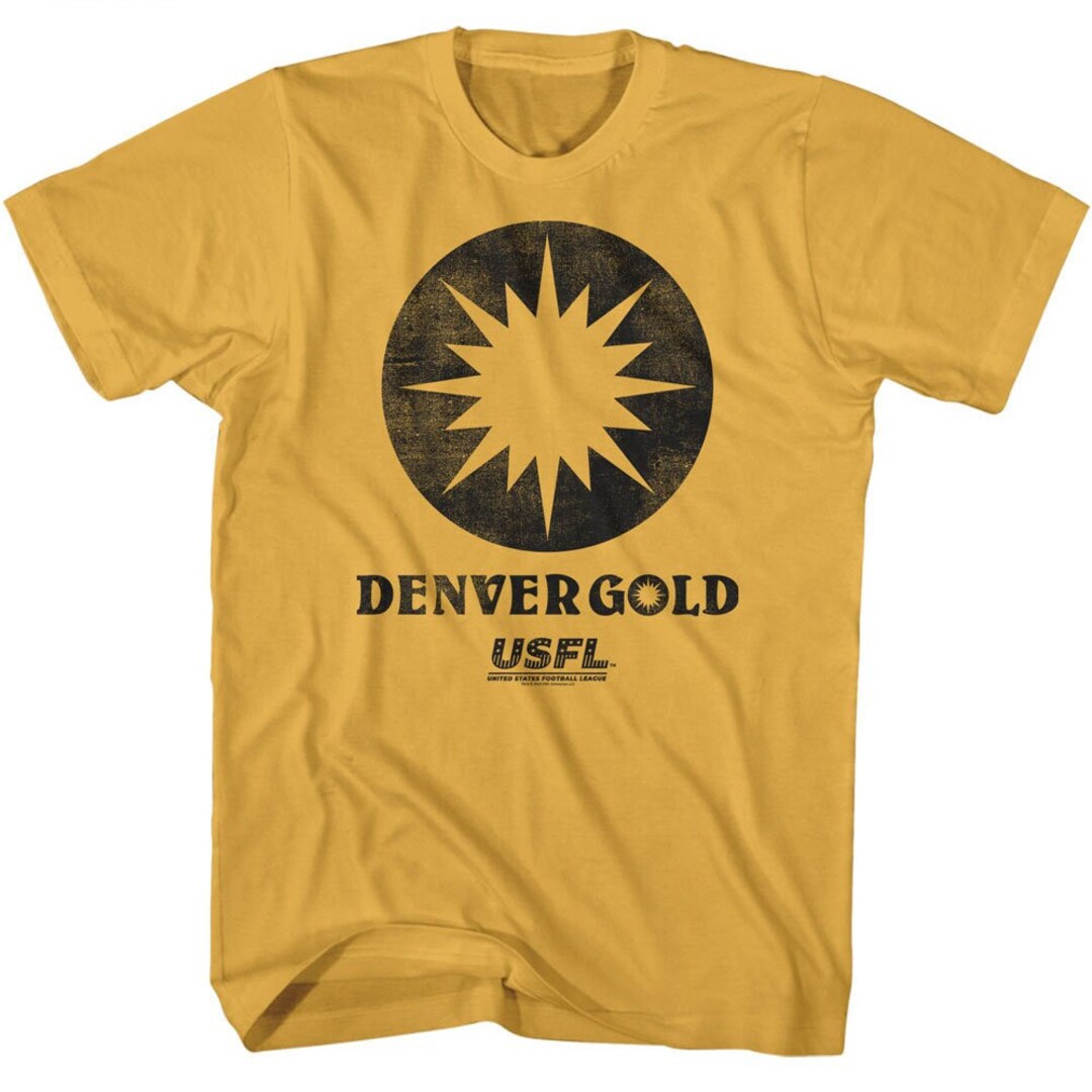 USFL Denver Gold Shirts - Etsy
