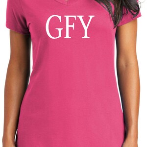 GFY Ladies V-neck Shirt GFY-DM1170L - Etsy