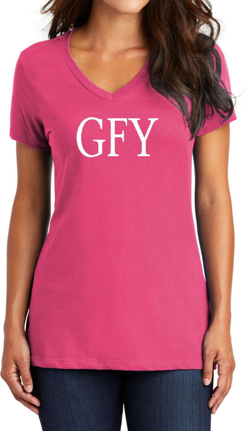 GFY Ladies V-neck Shirt GFY-DM1170L - Etsy