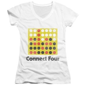 Connect Four Vintage Logo Juniors and Women White T-shirts - Etsy