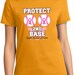 Ladies Breast Cancer Awareness Shirt Protect 2nd Base Tee - Etsy