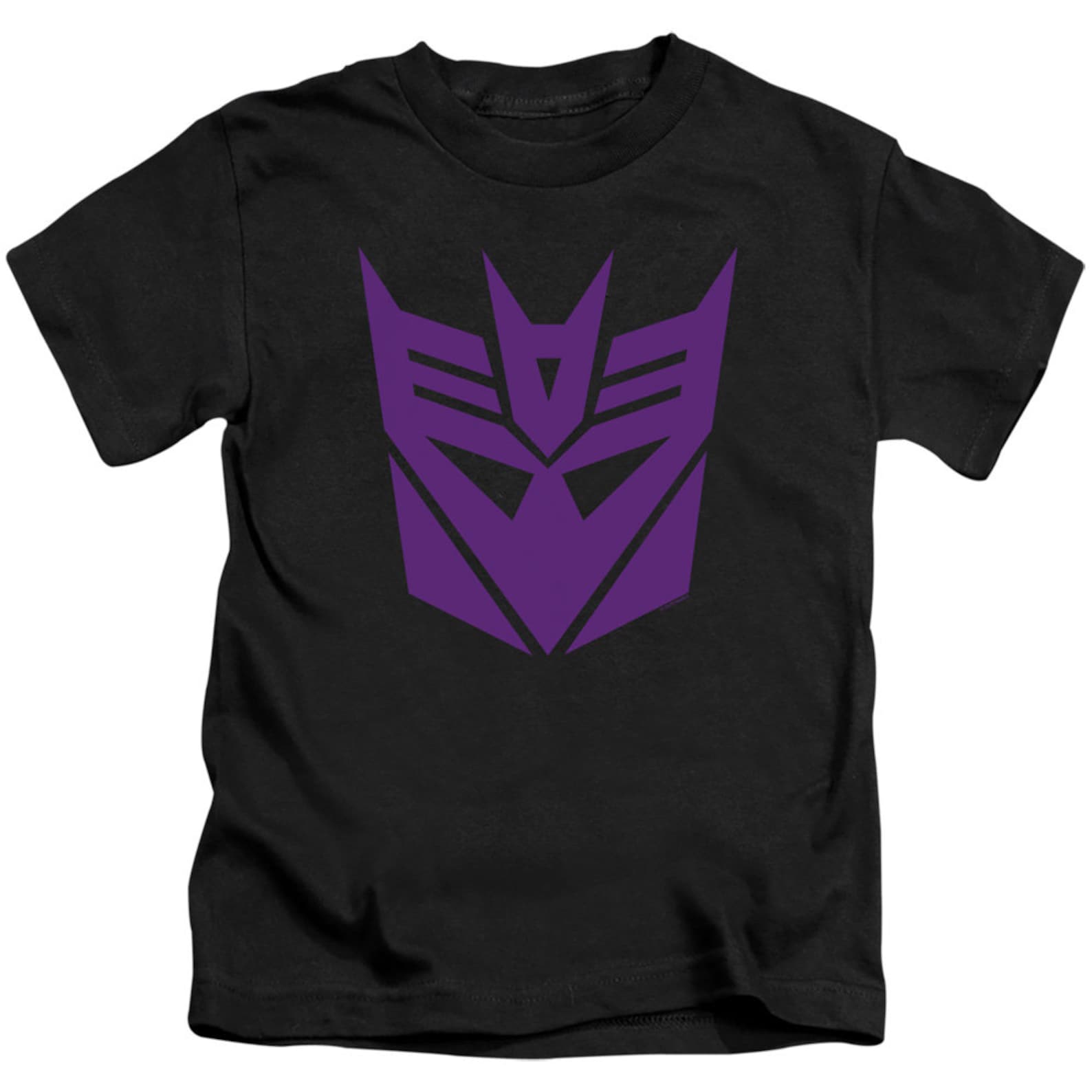Transformers Purple Decepticon Logo Kid's Black T-Shirts | Etsy