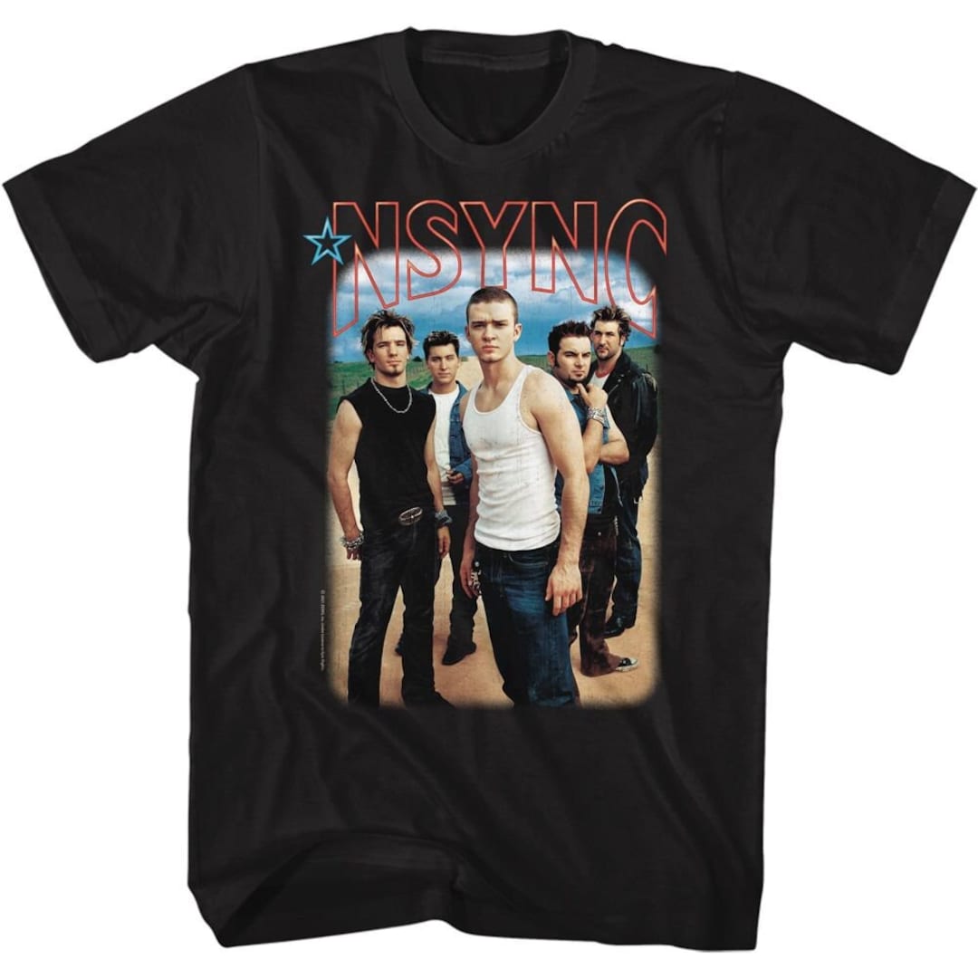 NSYNC Blue Skies and Logo Black Shirts - Etsy
