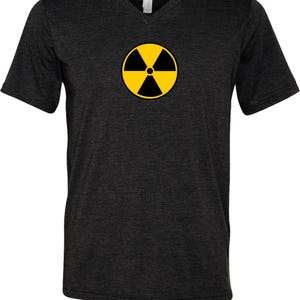 Men's Fallout Shirt Radioactive Radiation Tri Blend V-neck Tee T-shirt ...