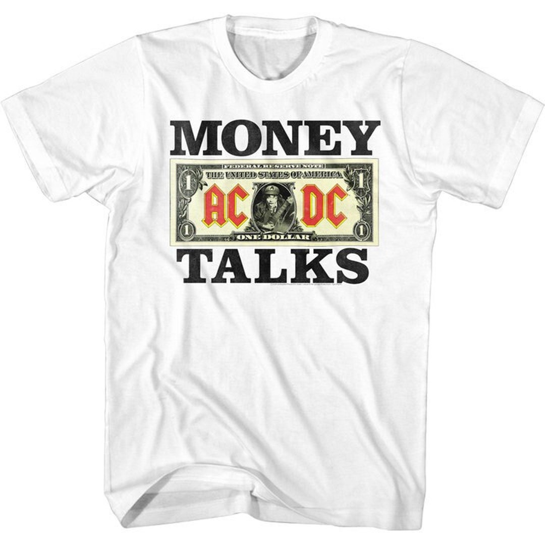 AC/DC Money Talks White Shirts - Etsy