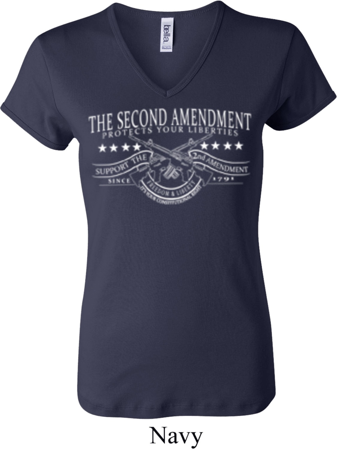 The Second Amendment Ladies V-neck Tee T-shirt WS-16080-1005 - Etsy