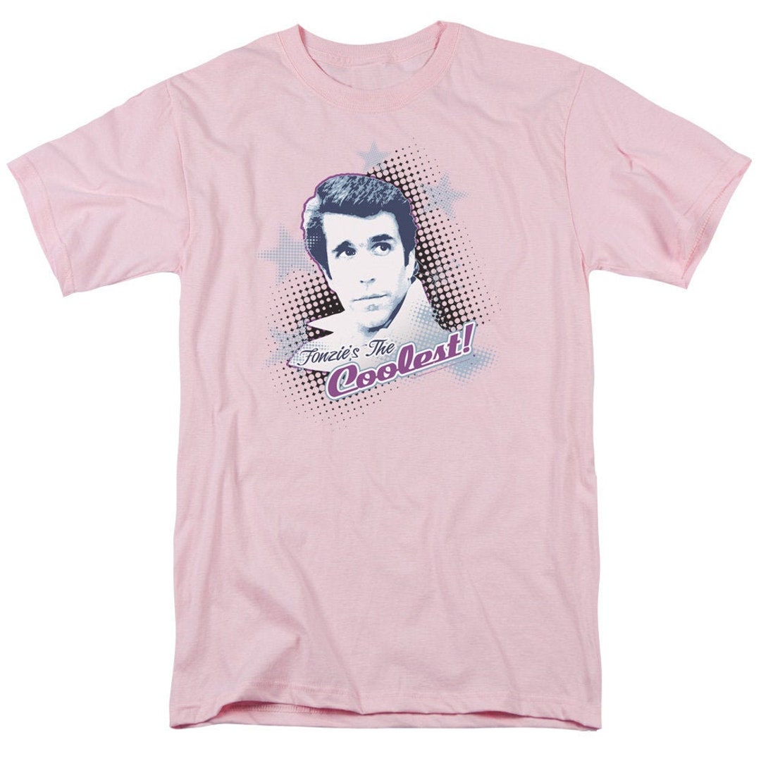 Happy Days Fonzie's the Coolest Pink Shirts - Etsy
