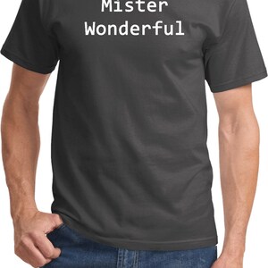 Mister Wonderful Tee T-shirt WONDERFUL-PC61 - Etsy