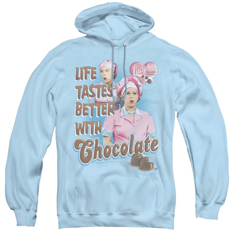 I Love Lucy Life Tastes Better With Chocolate Light Blue - Etsy