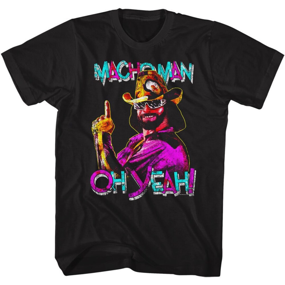 Macho Man Oh Yeah! Logo Black Shirts - Etsy
