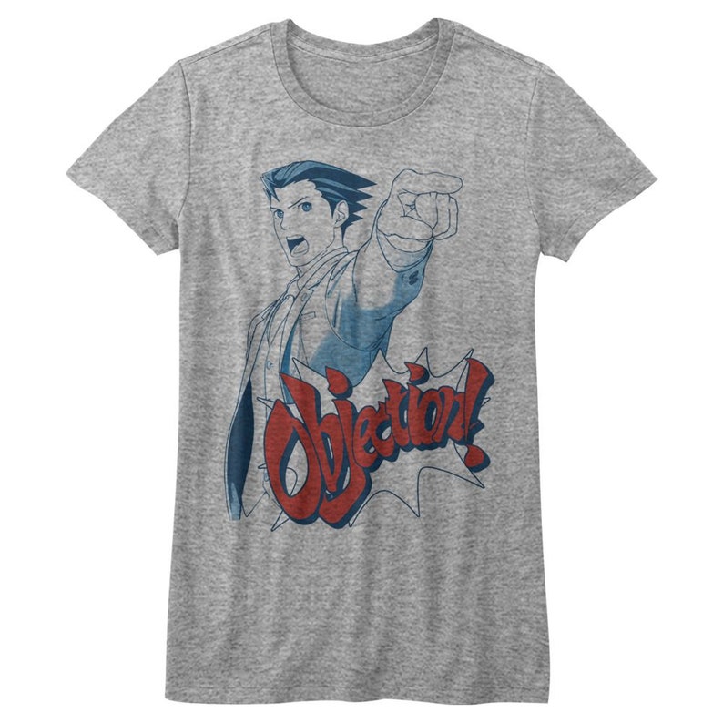 Ace Attorney Objection Adult Athletic Heather Shirts - Etsy