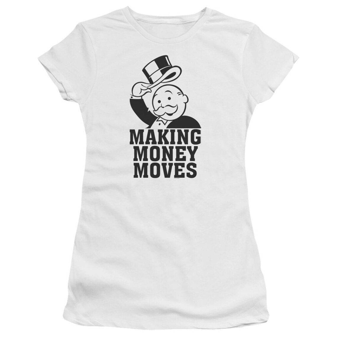 Monopoly Making Money Moves Juniors and Women White T-shirts - Etsy