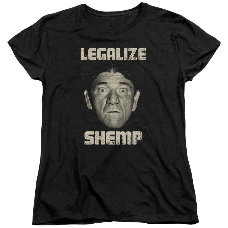 Three Stooges Legalize Shemp Juniors and Women Black T-shirts - Etsy