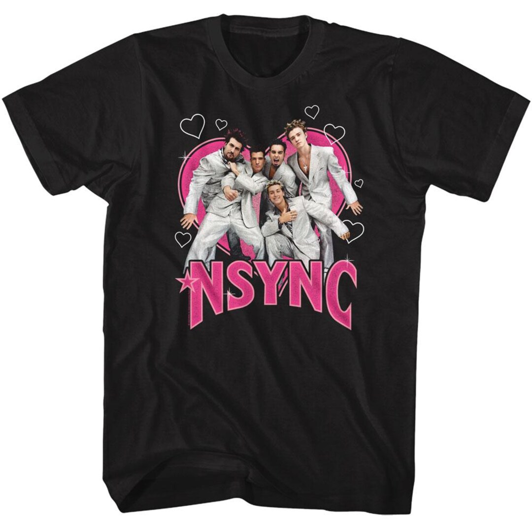 NSYNC Heartthrob Black Shirts - Etsy