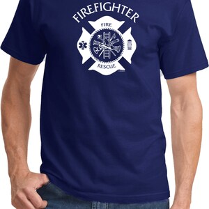 Firefighter Fire Rescue Tee T-shirt 2293EL2-PC61 - Etsy