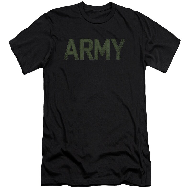 U.S. Army Distressed Logo Black Shirts - Etsy