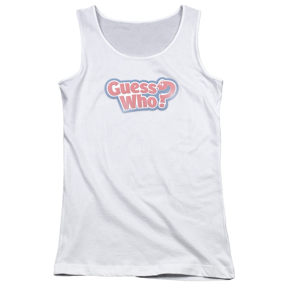 Guess Who Distressed Logo Juniors and Women White T-Shirts | Etsy