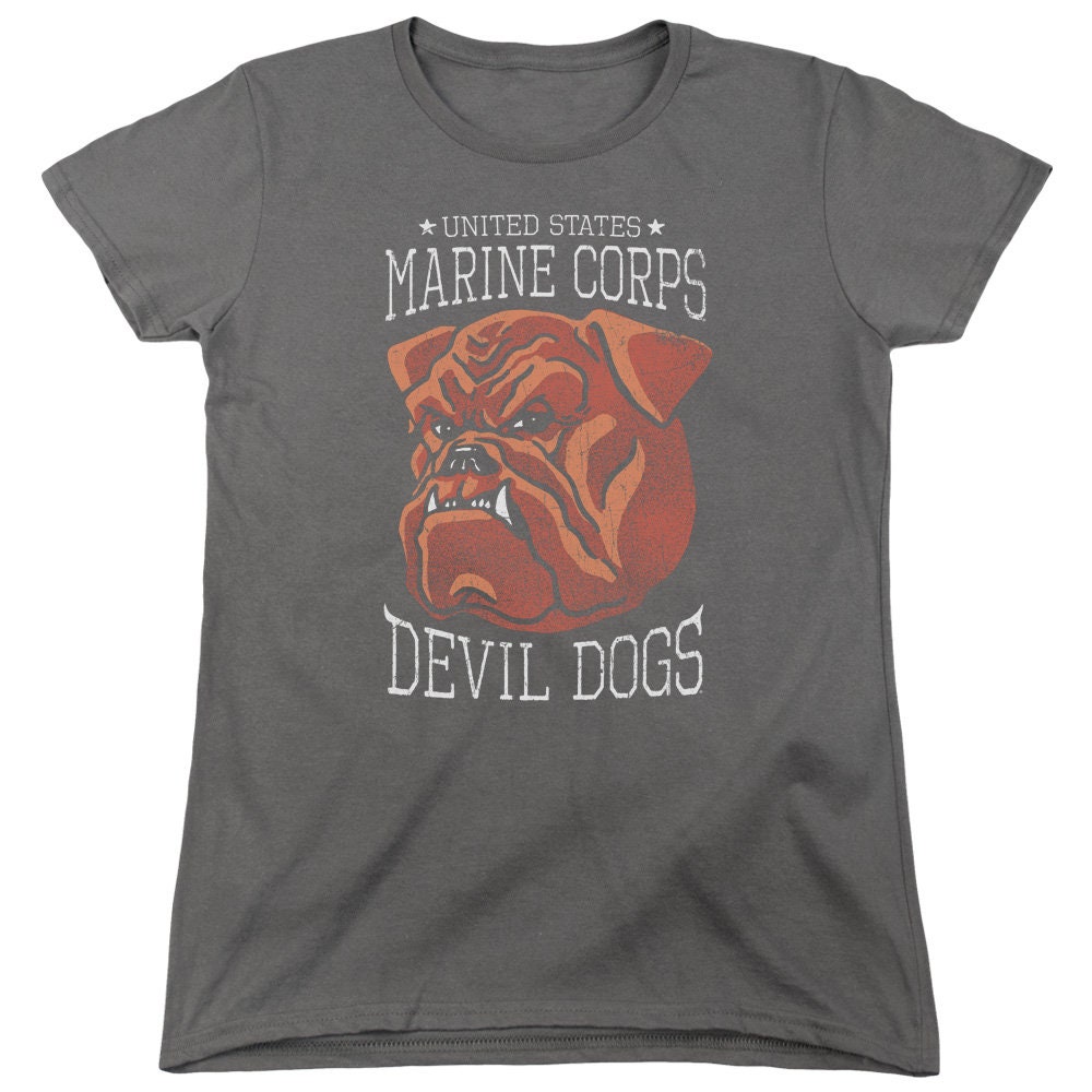 U.S. Marine Corps Devil Dogs Charcoal Shirts | Etsy