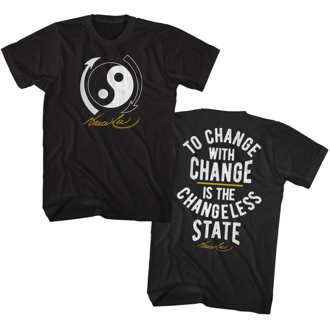 Bruce Lee Change Front and Back Adult Black Shirts - Etsy