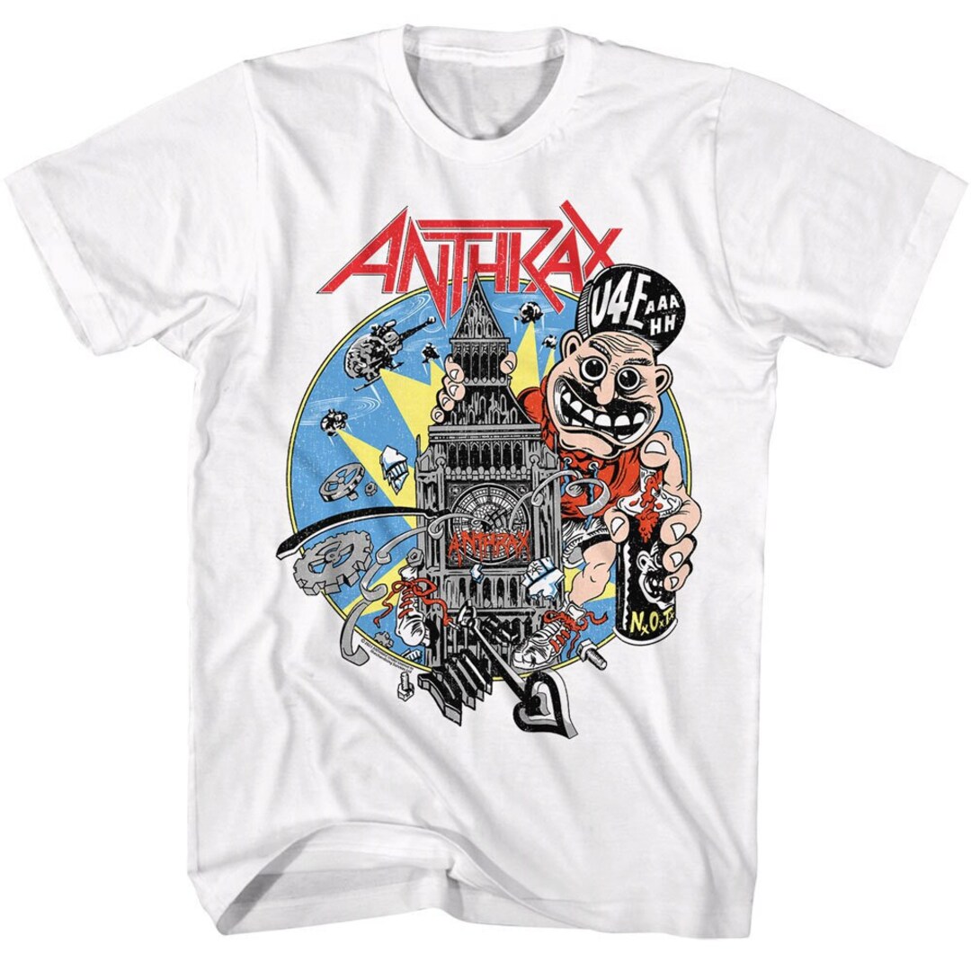 Anthrax Fink Logo White Shirt - Etsy