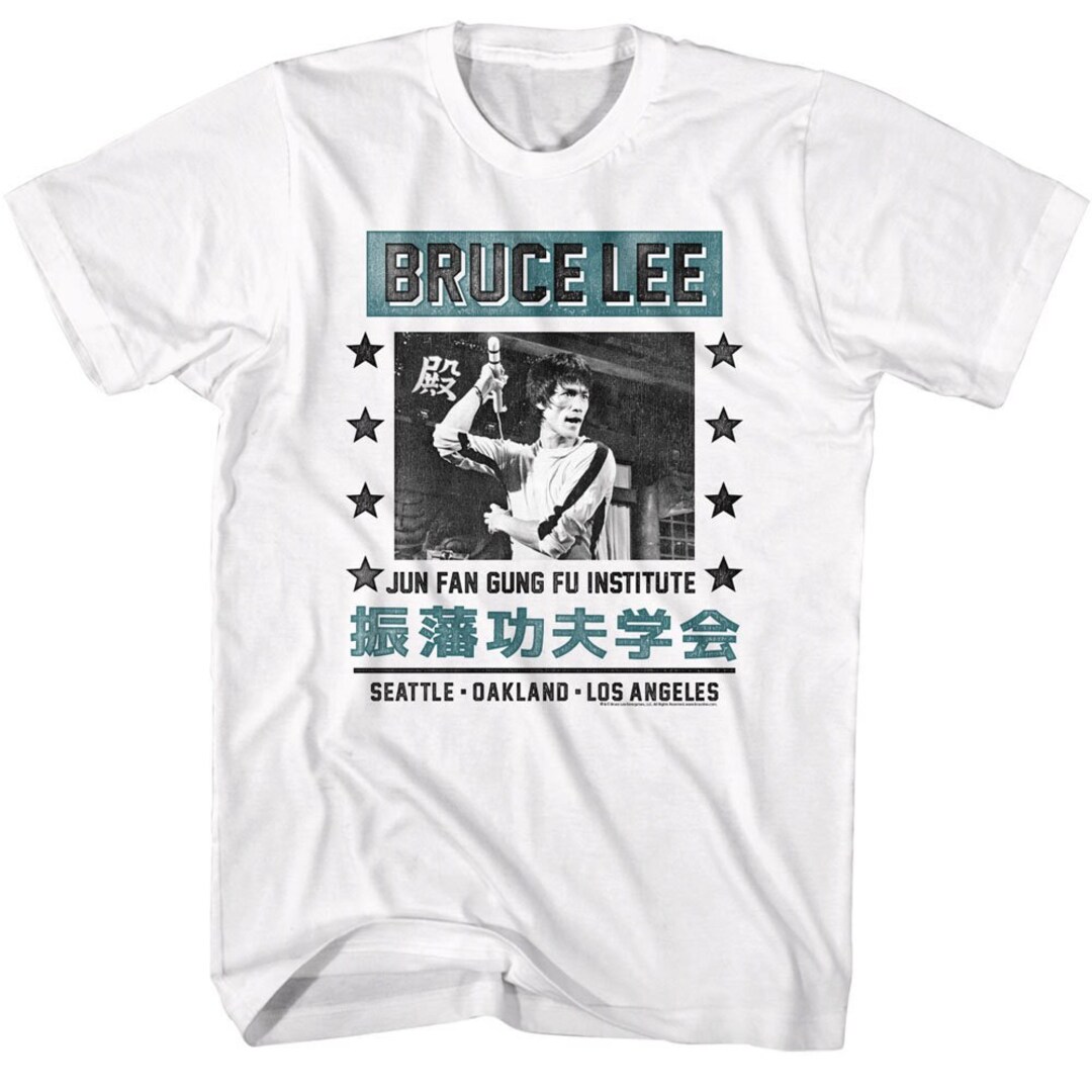 Bruce Lee Jun Fan Gung Fu Institute White Shirts - Etsy