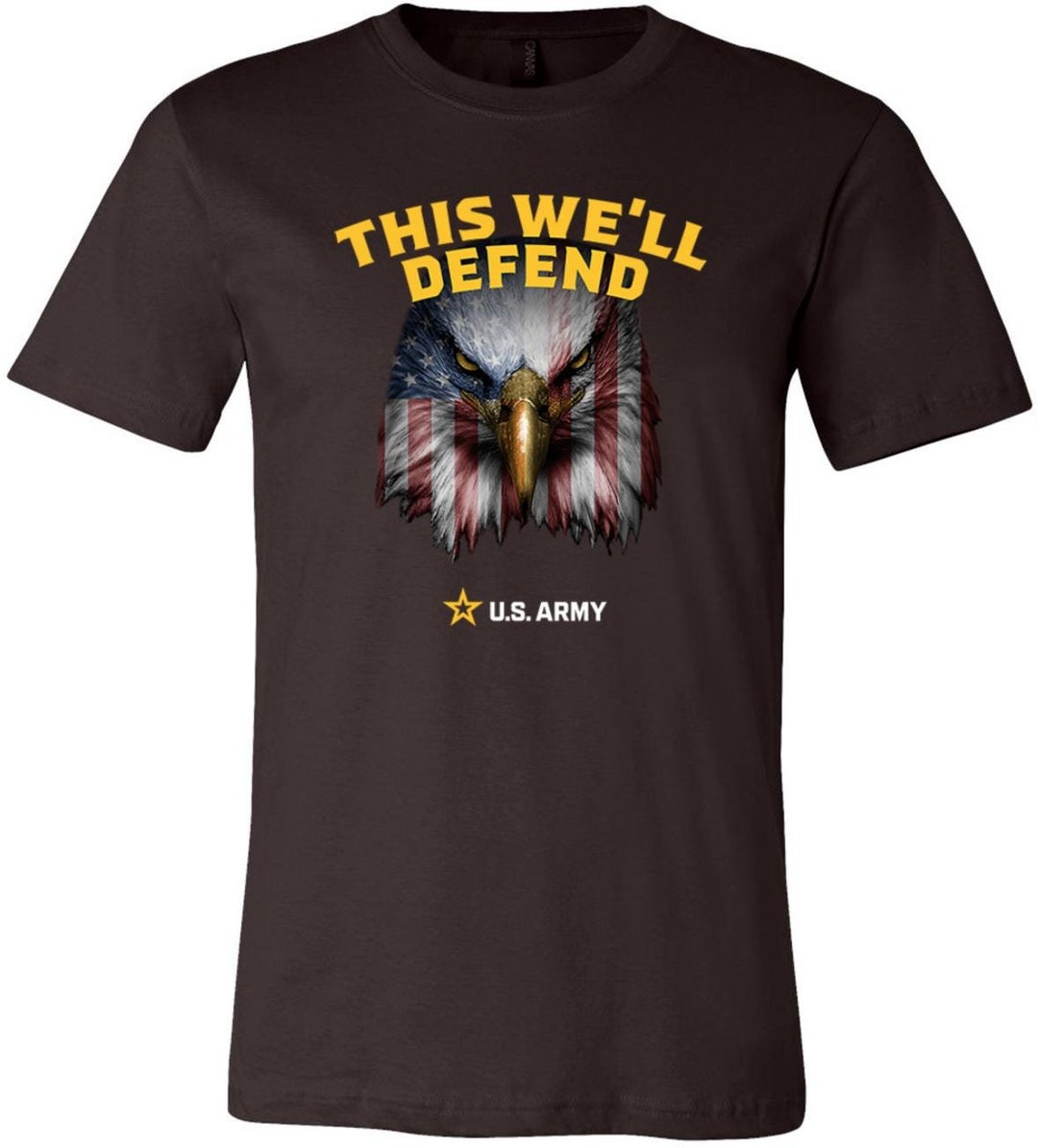U.S. Army This We'll Defend Eagle Adult T-shirt 26271D1-3001 - Etsy
