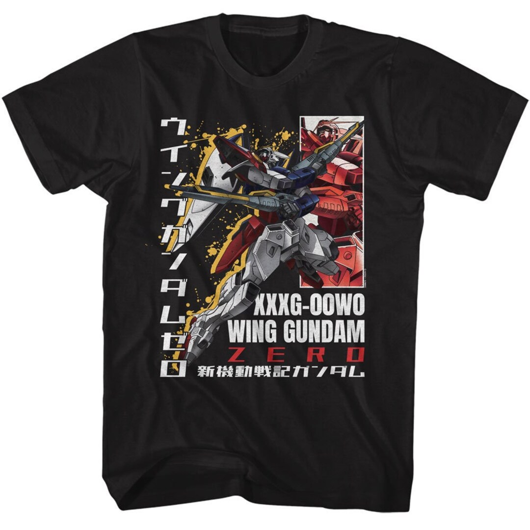 Gundam Wing Gundam Zero Logo Black Shirts - Etsy