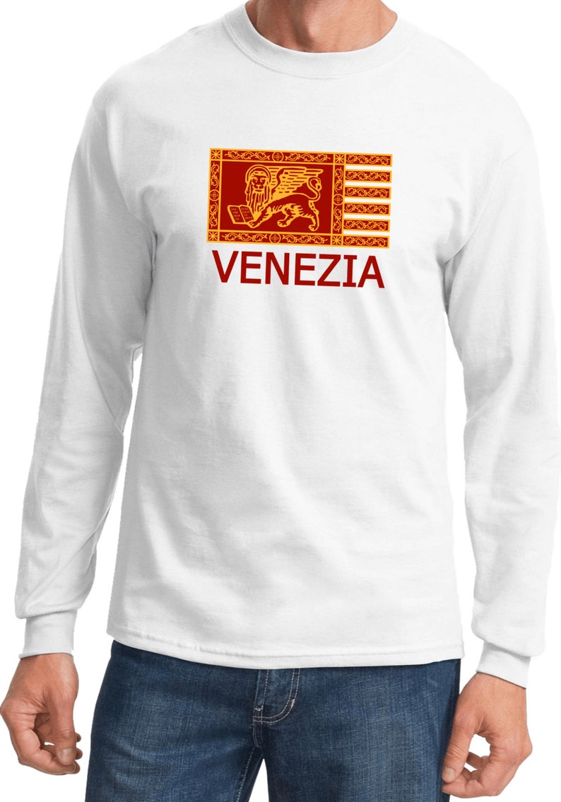 Venezia Flag Long Sleeve T-shirt VENEZIA-PC61LS - Etsy