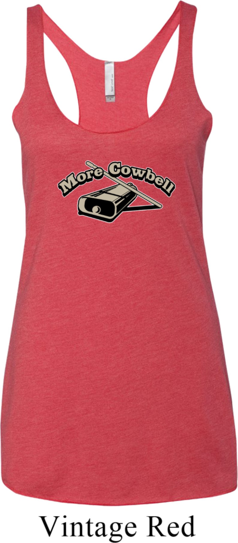 Ladies More Cowbell Tri Blend Racerback Tank Top COWBELL-NL6733 - Etsy