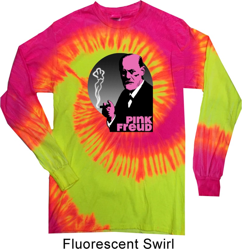 Pink Freud Long Sleeve Tie Dye Tee T-shirt FREUD-2000 - Etsy
