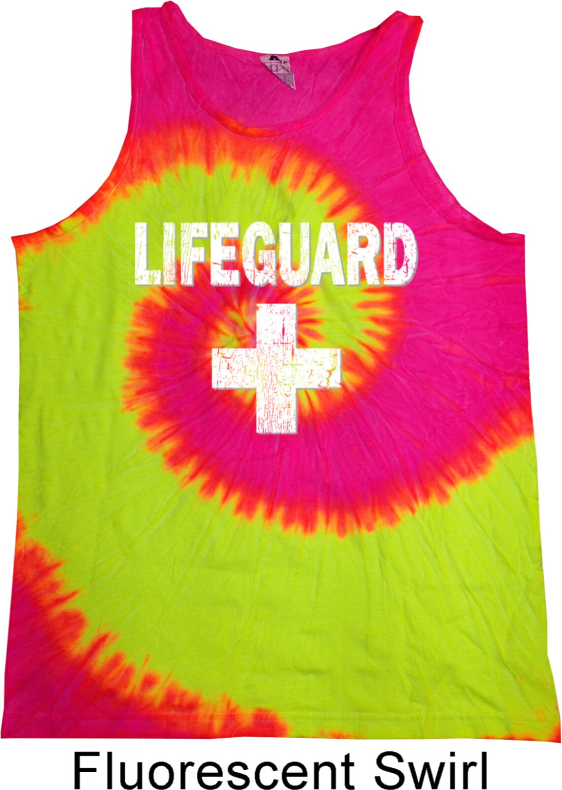 Distressed Lifeguard Adult Tie Dye Tank Top DLIFEGUARD-3500 - Etsy