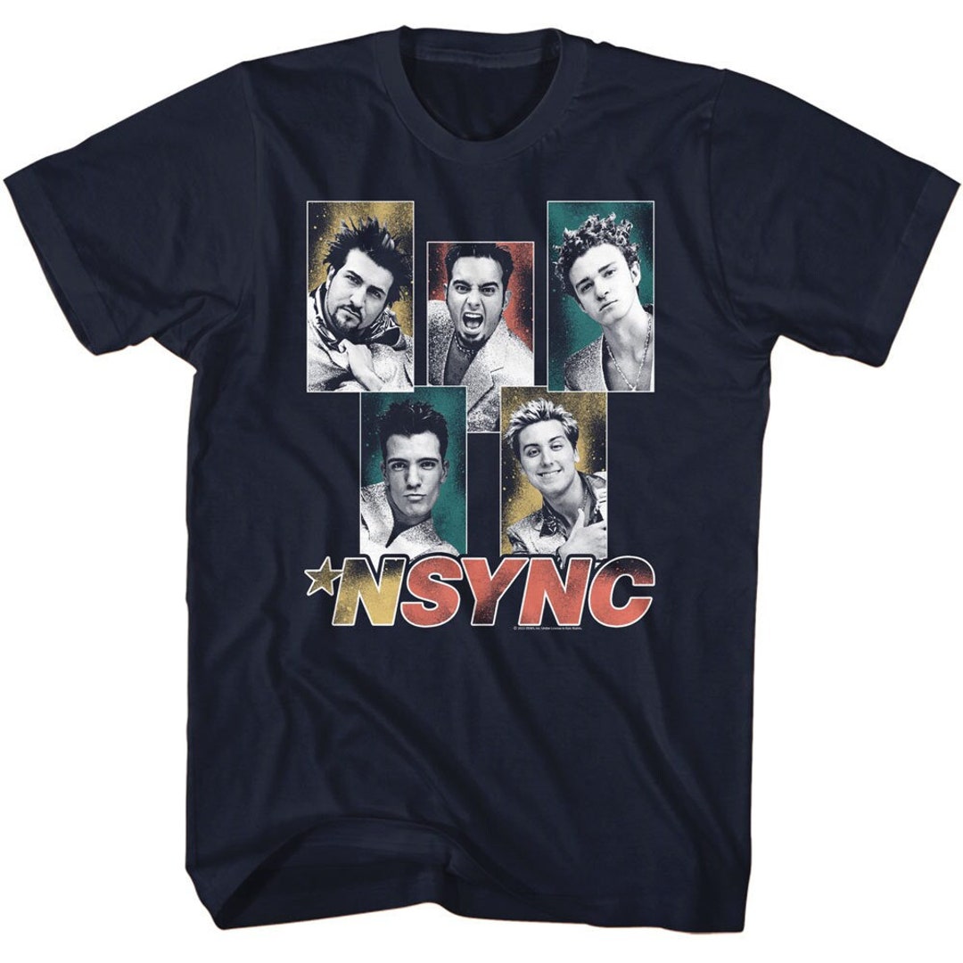 NSYNC Sparkly Boxes Navy Blue Shirts - Etsy