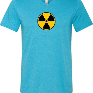 Men's Fallout Shirt Radioactive Radiation Tri Blend V-neck Tee T-shirt ...
