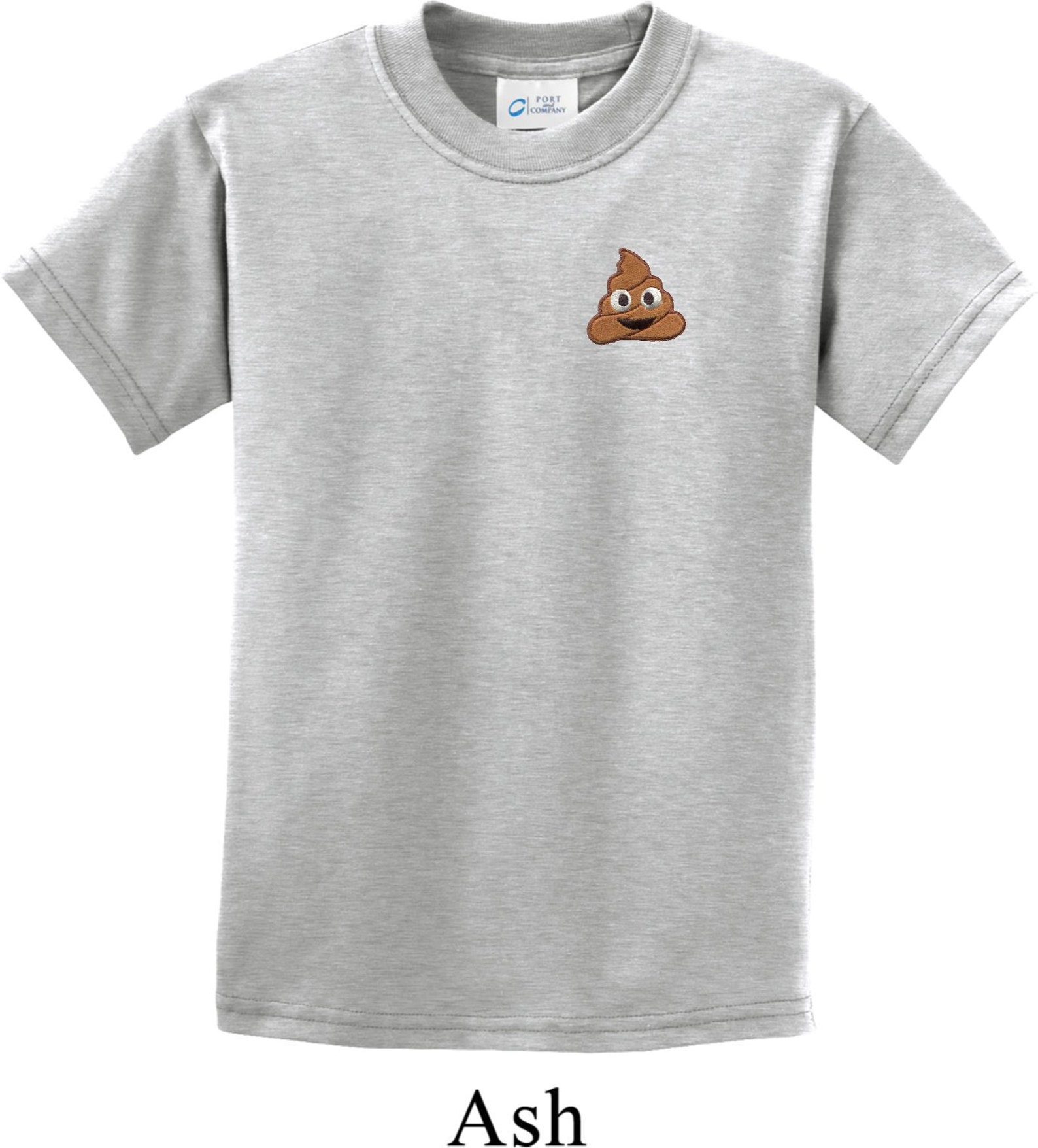 Poop Emoji Patch Pocket Print Kid's Shirt POOP-PP-PC61Y - Etsy