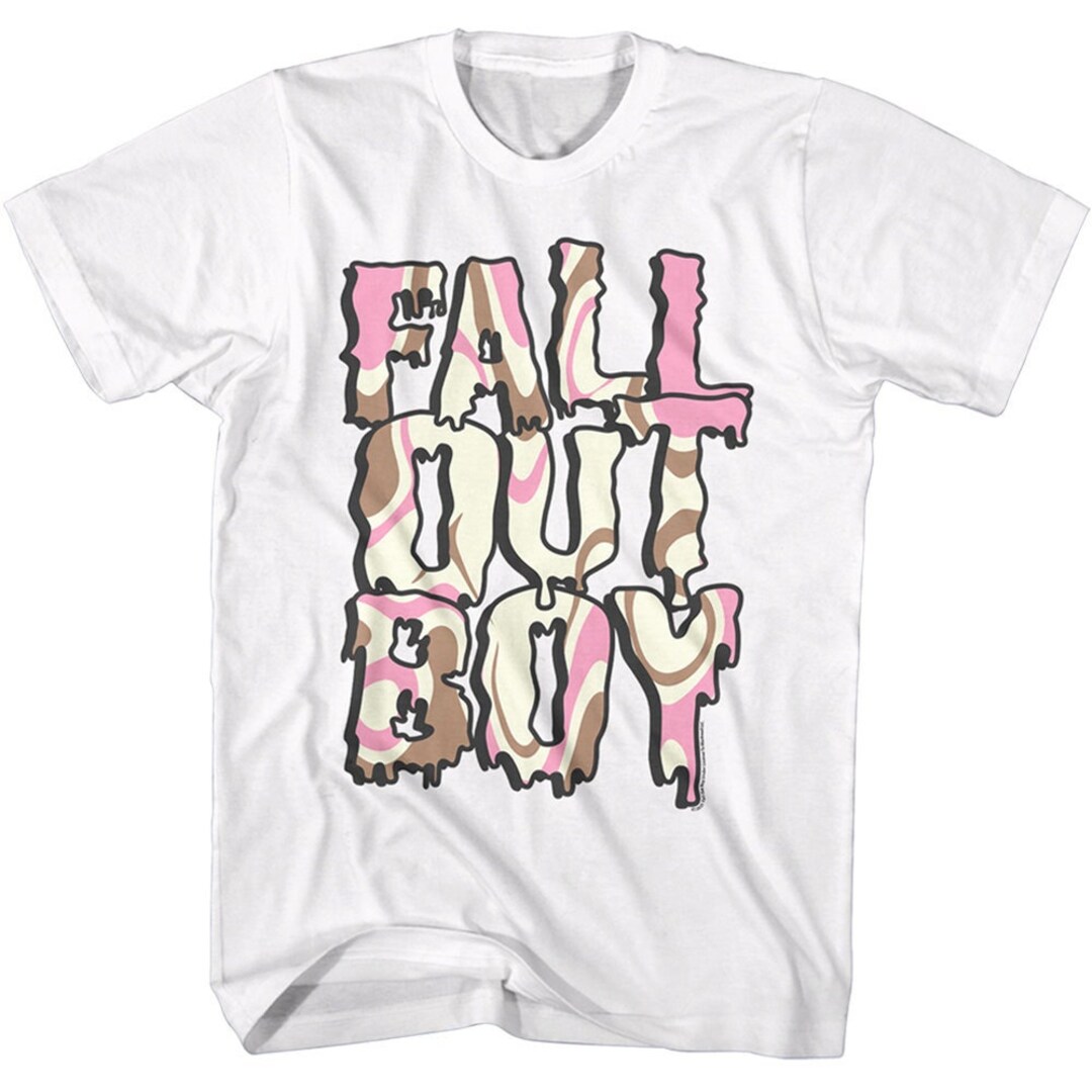 Fall Out Boy Neapolitan Logo White Shirts - Etsy