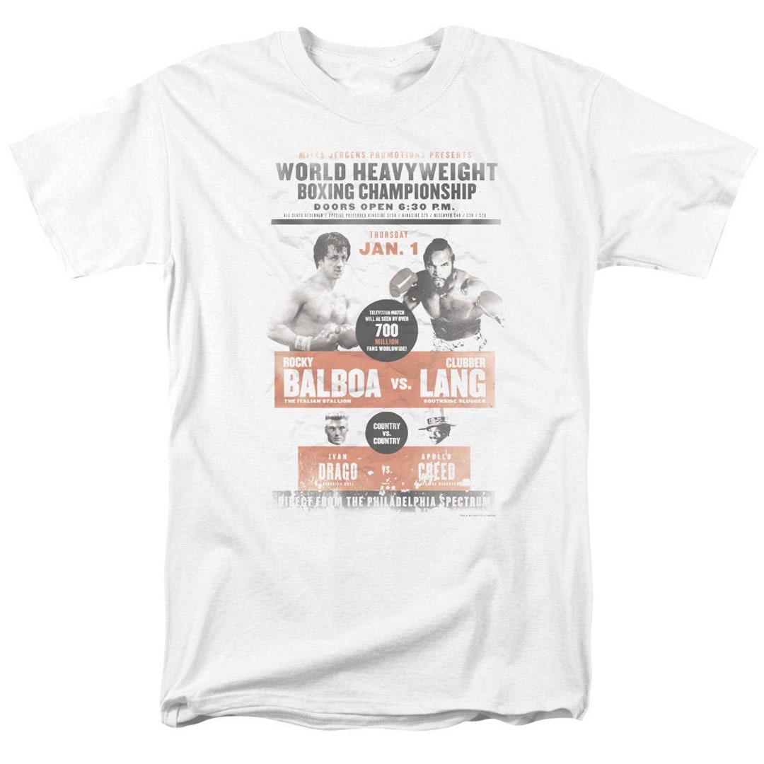 Rocky III Boxing Championship Poster White Shirts - Etsy