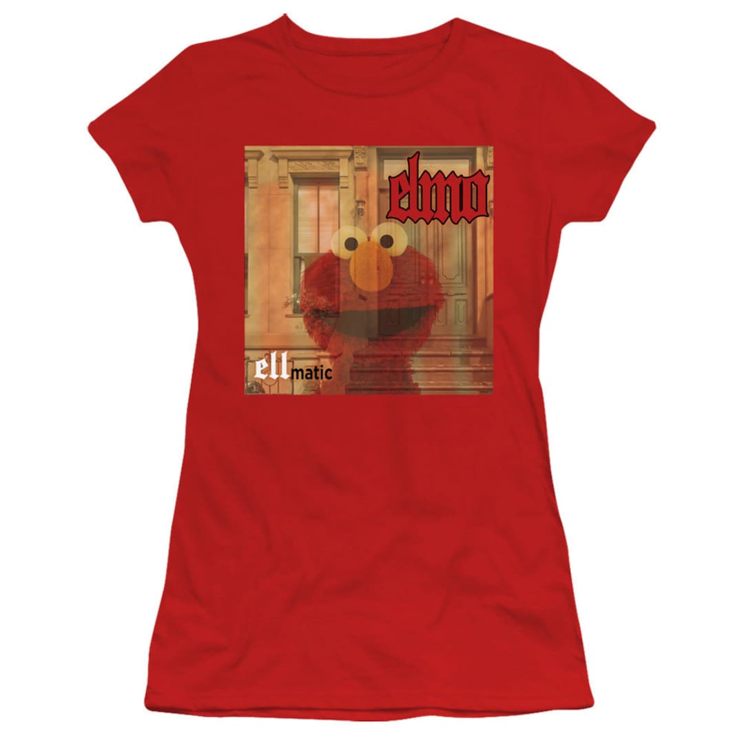Sesame Street Elmo Ellmatic T-shirts rouges pour juniors et femmes ...